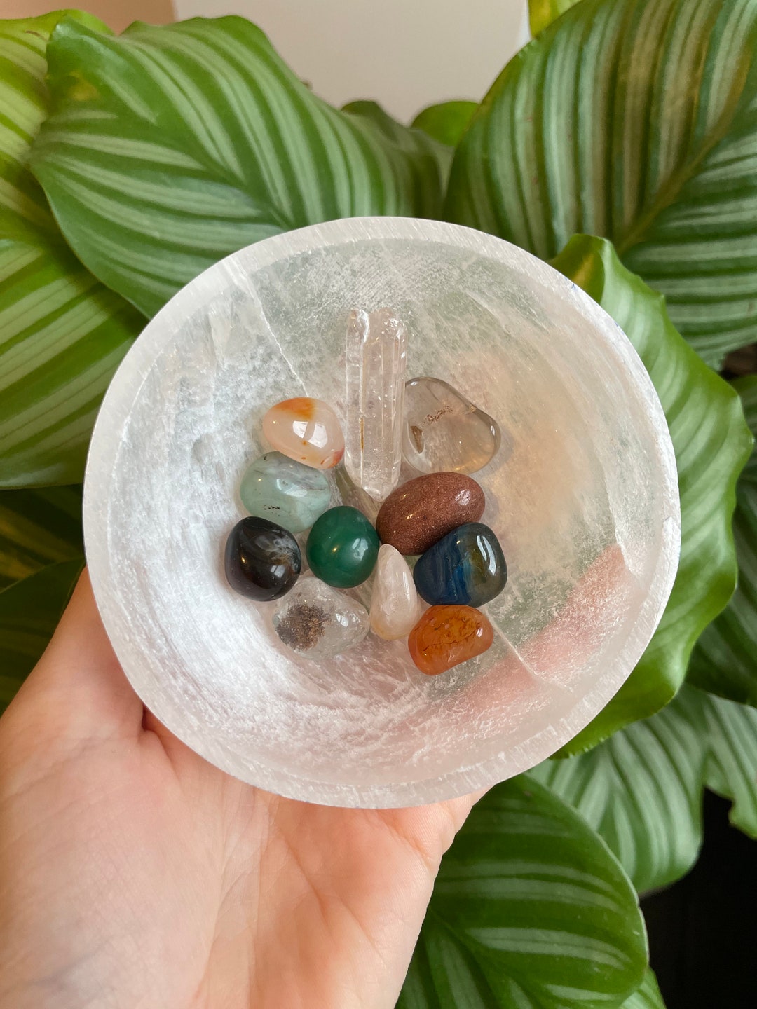 Large Selenite Cleansing Bowl - Etsy