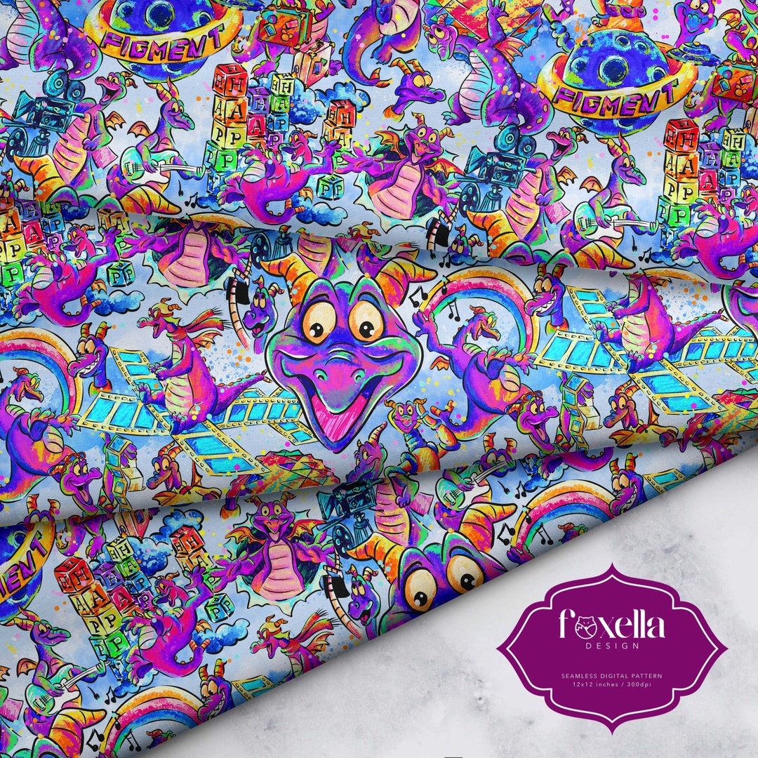 Limited Edition -2 in Stock- 4 Sales - Figment Seamless Digital Pattern ...