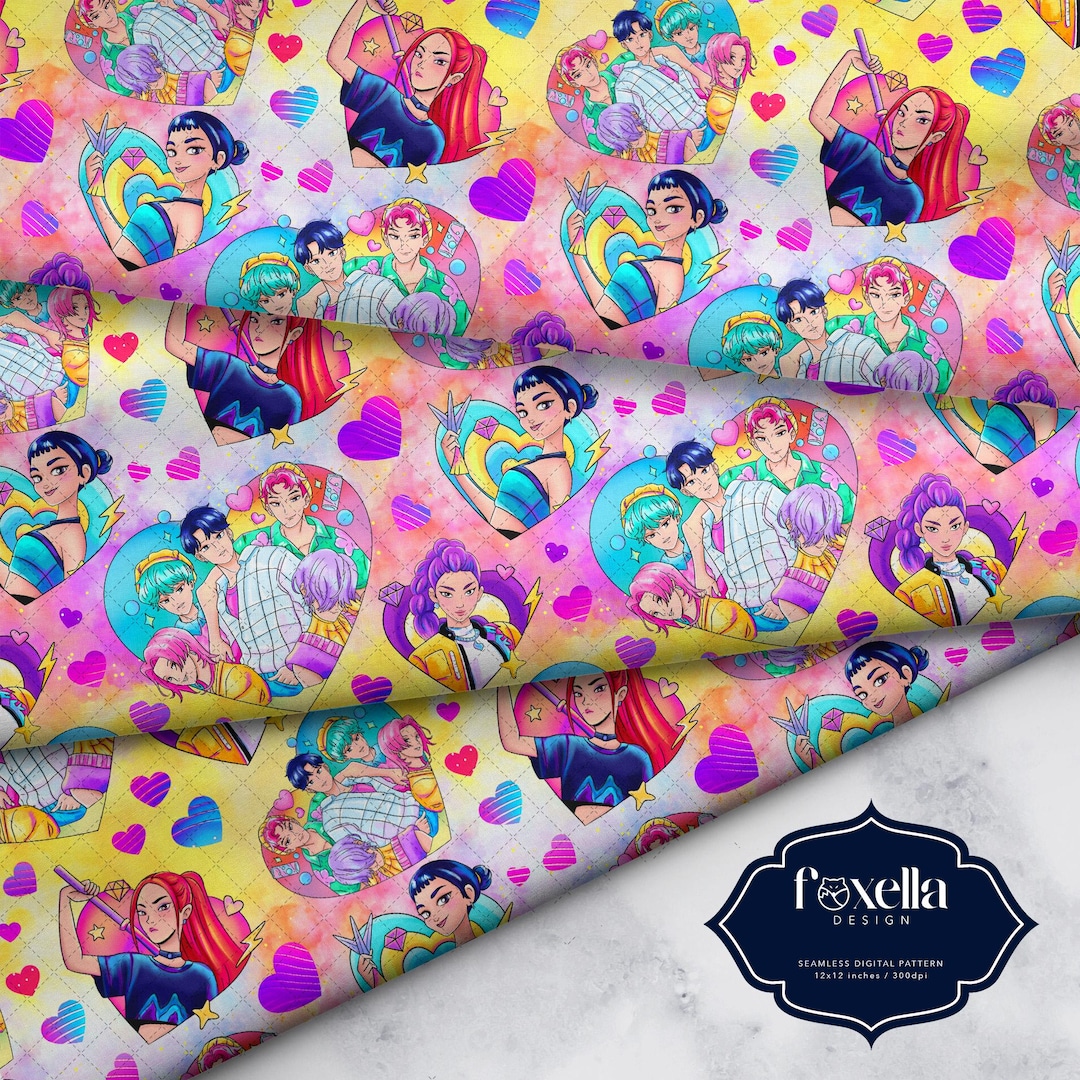 Digital Papers Seamless Pattern Main + Background - Etsy