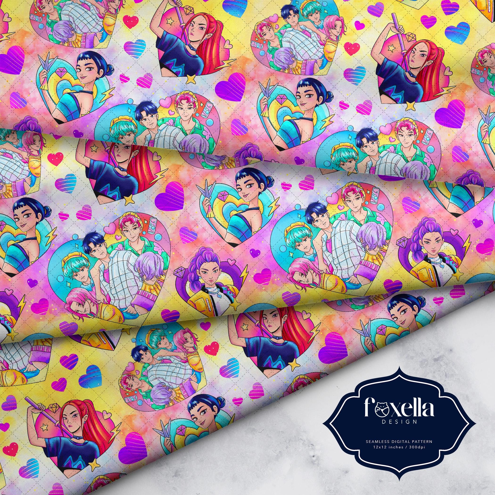 Digital Papers Seamless Pattern Main + Background - Etsy
