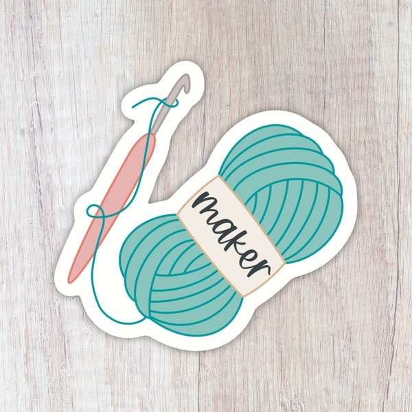 Crochet Hook Decal - Etsy