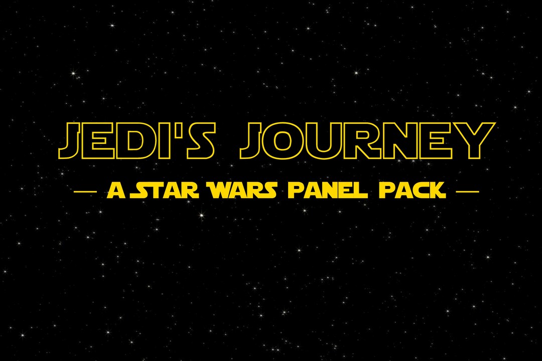 Jedi's Journey - Star Wars Streaming Info Panels for Twitch - Etsy
