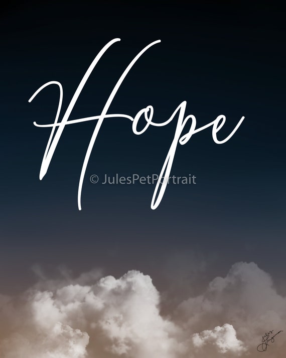 Hope Digital Portrait | Etsy