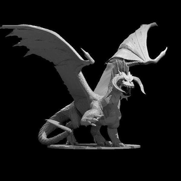 Adult Black Dragon Miniature - Etsy