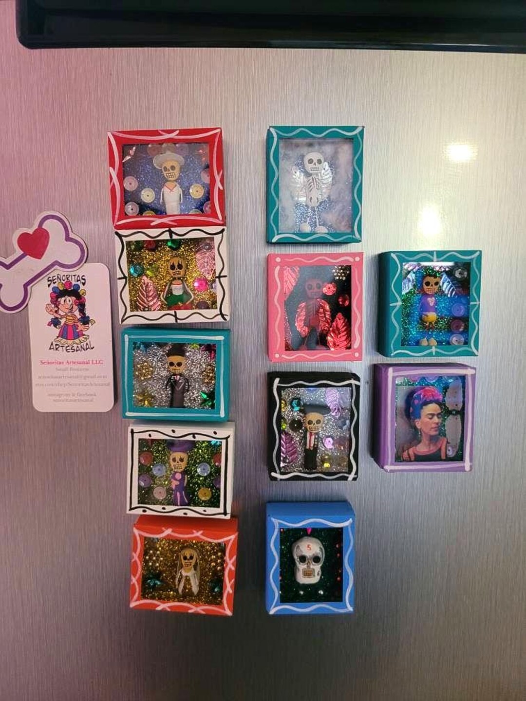 Magnet Glass Mini Glass Shadow Box - Etsy