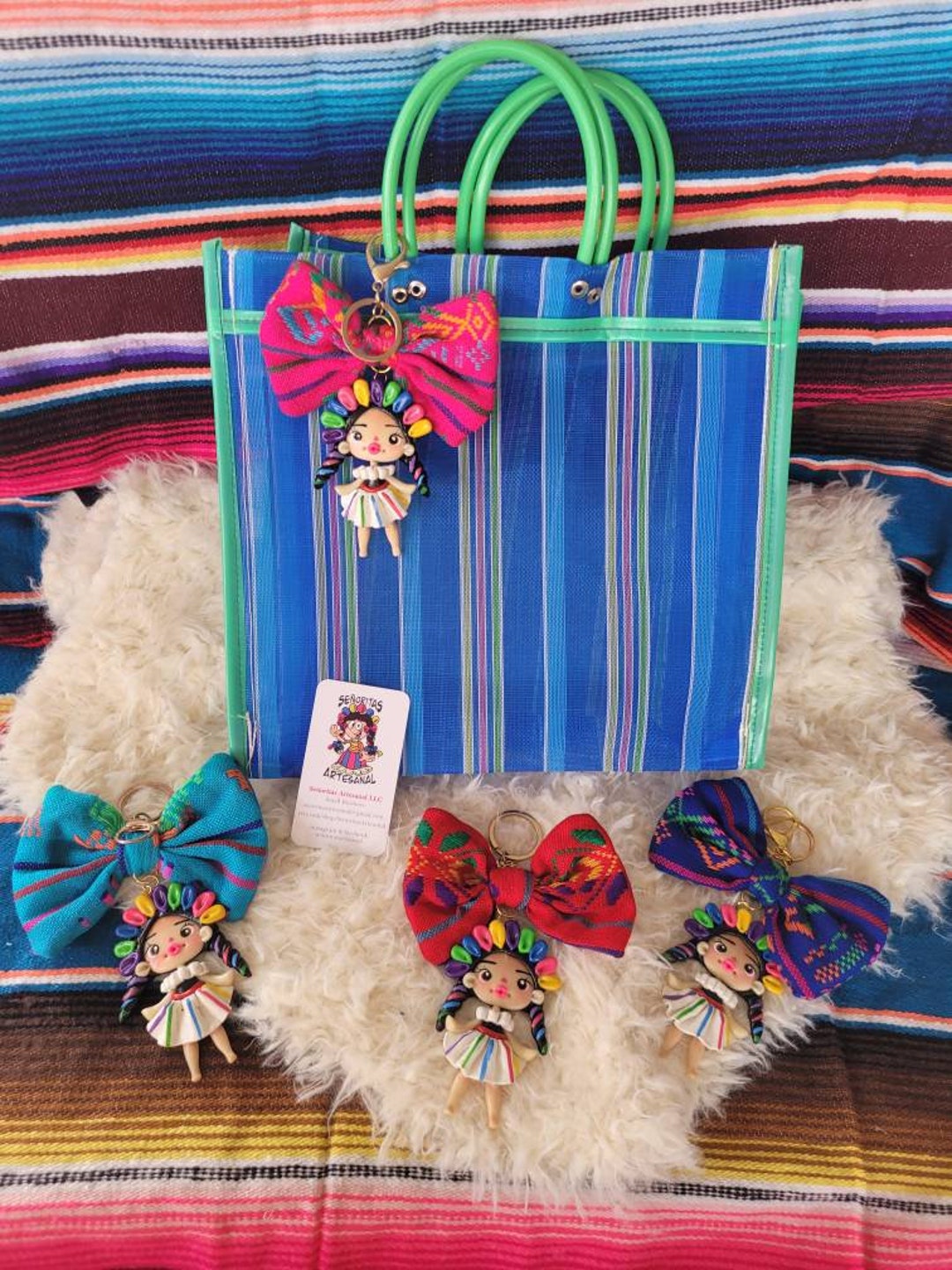 Mexican Bow Maria Keychain - Etsy