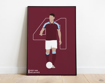 Declan Rice Poster | Etsy