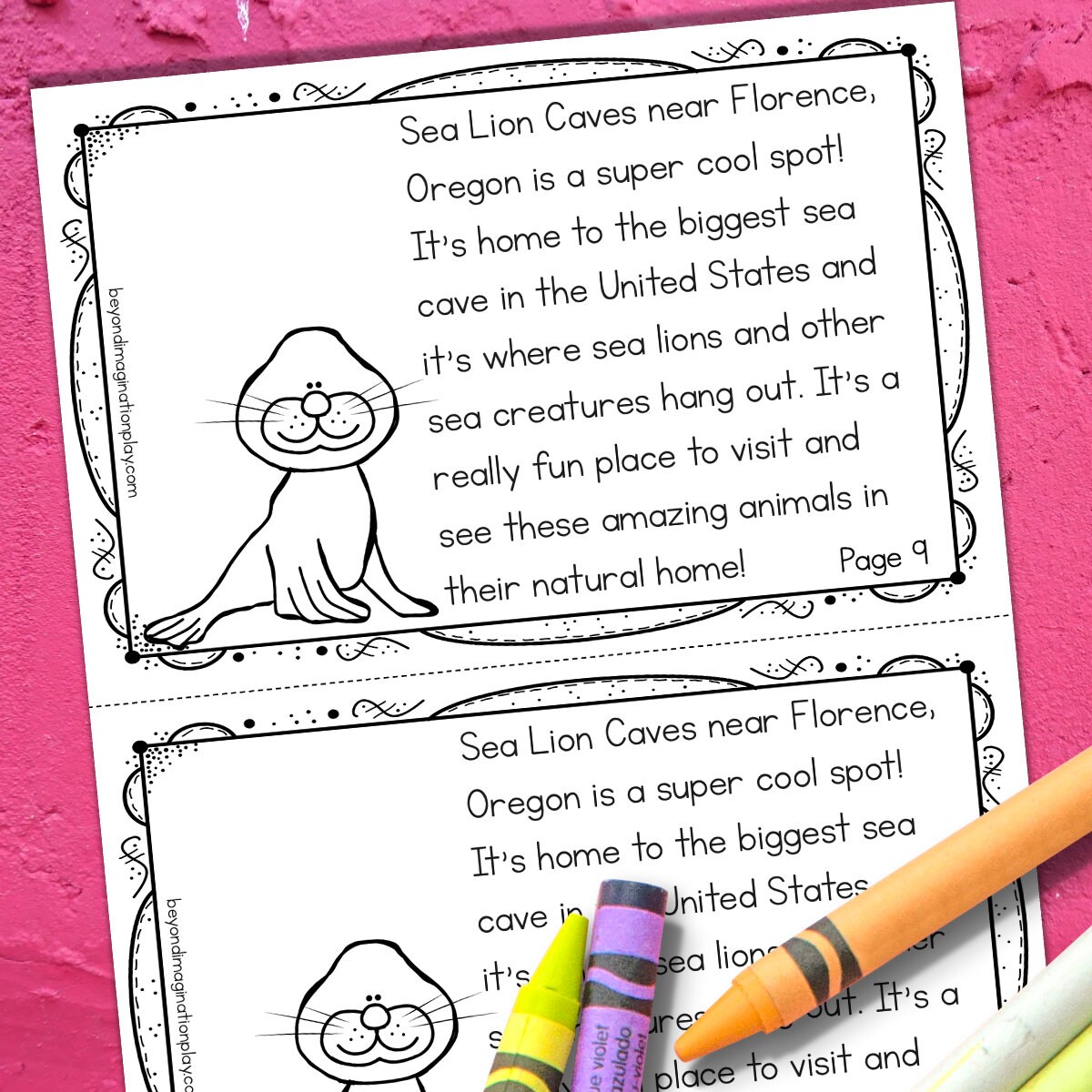 50 States Project | Oregon Facts Activities Worksheets Reading ...