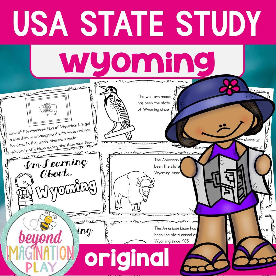 Wyoming State Study Worksheets | 50 States Activities for Kids ...