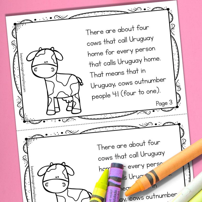 Uruguay Country Study Worksheets | Printable Geography Fun Activities ...