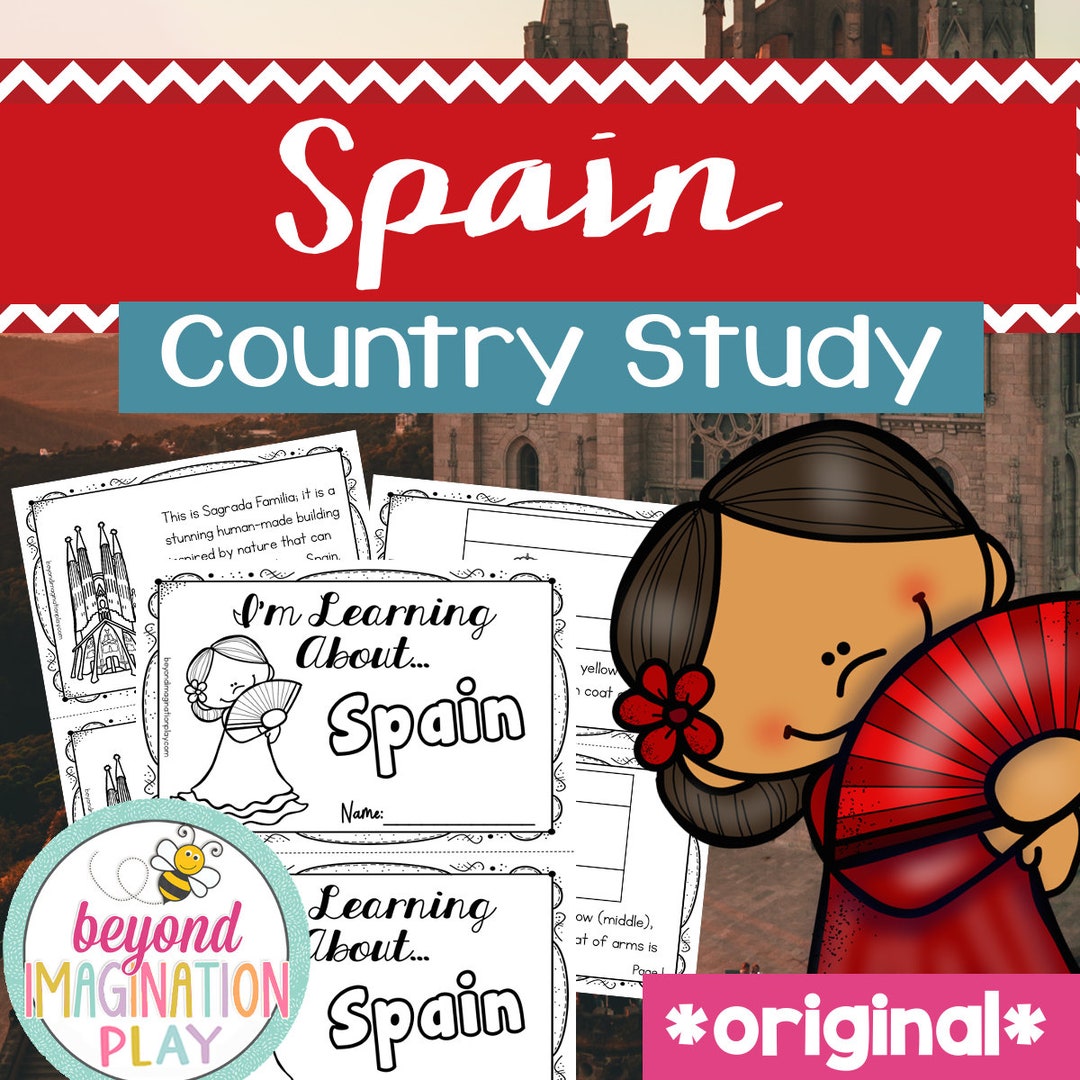 ORIGINAL Spain Country Study Instant Digital Download Printable ...
