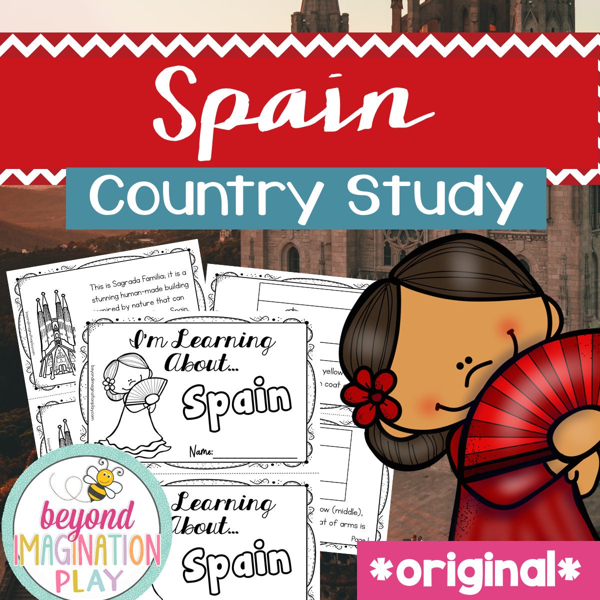 ORIGINAL Spain Country Study Instant Digital Download Printable ...