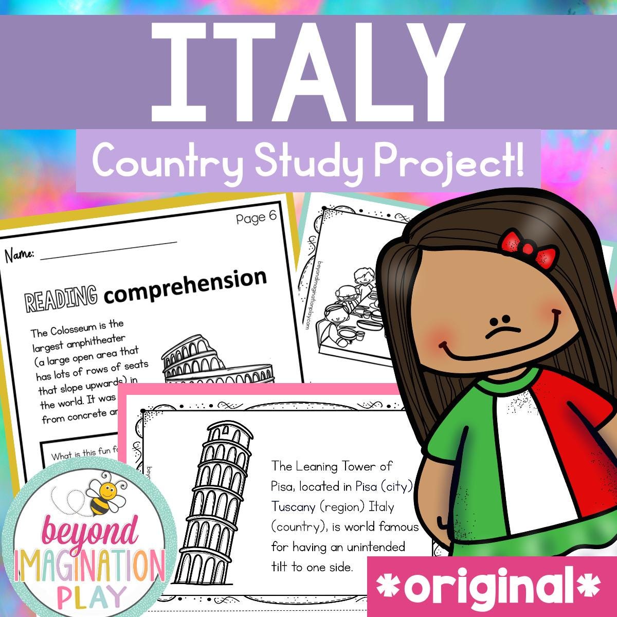ORIGINAL Italy Country Study | Instant Digital Download | Printable ...