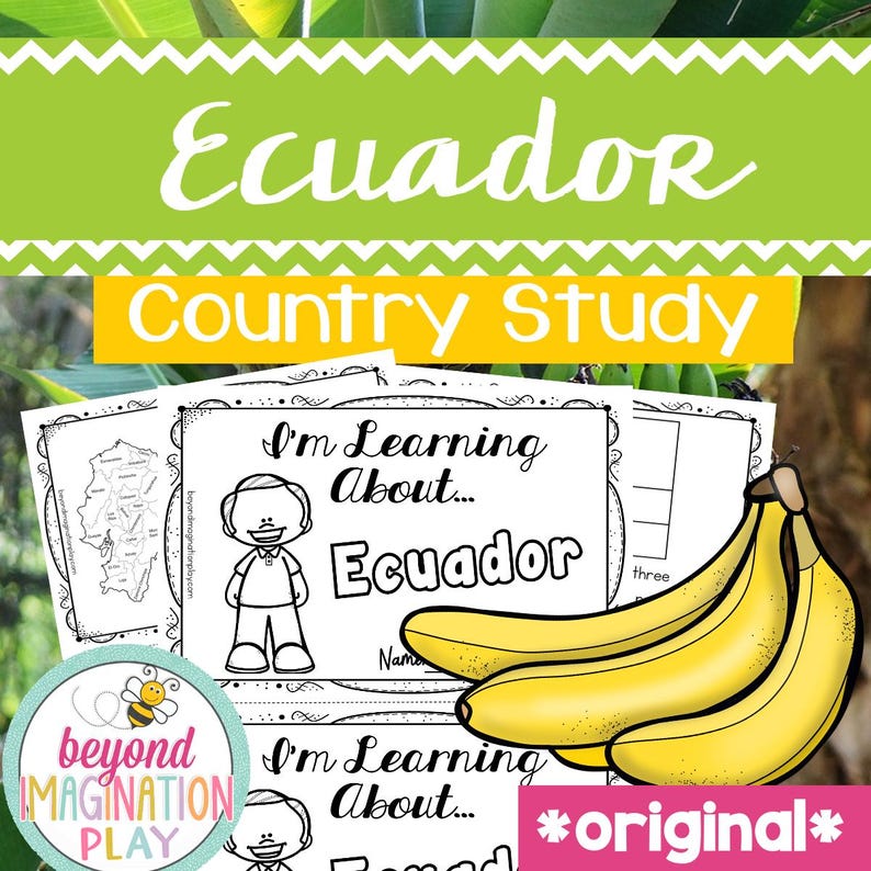 Ecuador Country Study Worksheets | Printable Geography Fun Activities ...