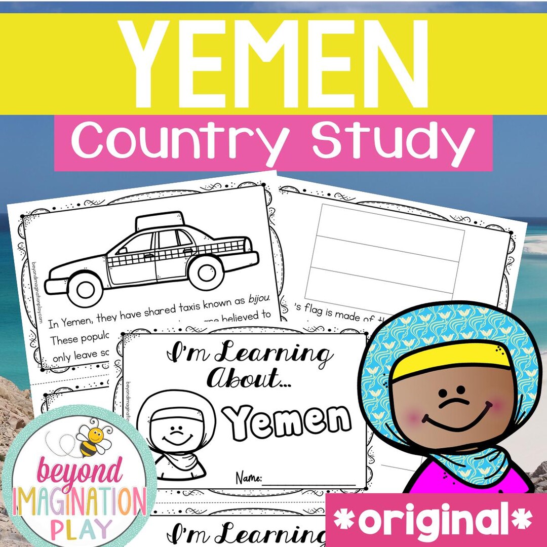 Yemen Country Study Worksheets | Printable Geography Fun Activities for ...