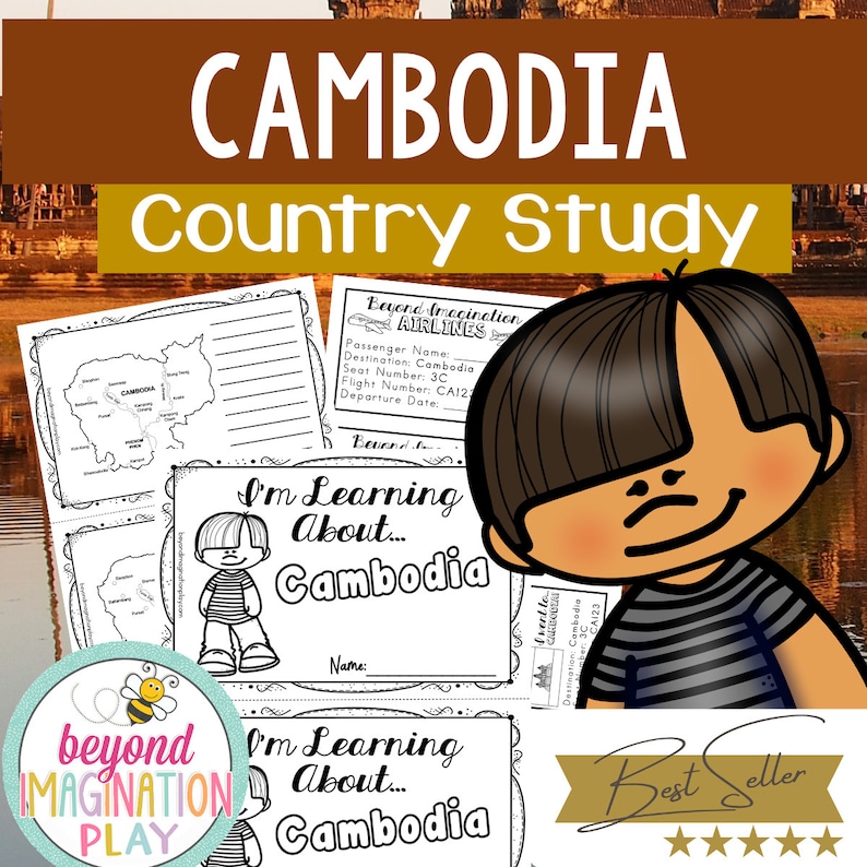 DELUXE Cambodia Country Study *BEST SELLER* Comprehension, Activities ...