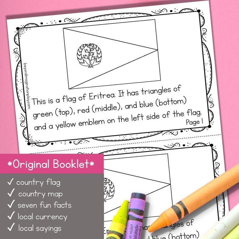 Eritrea Country Study Worksheets | Printable Geography Fun Activities ...