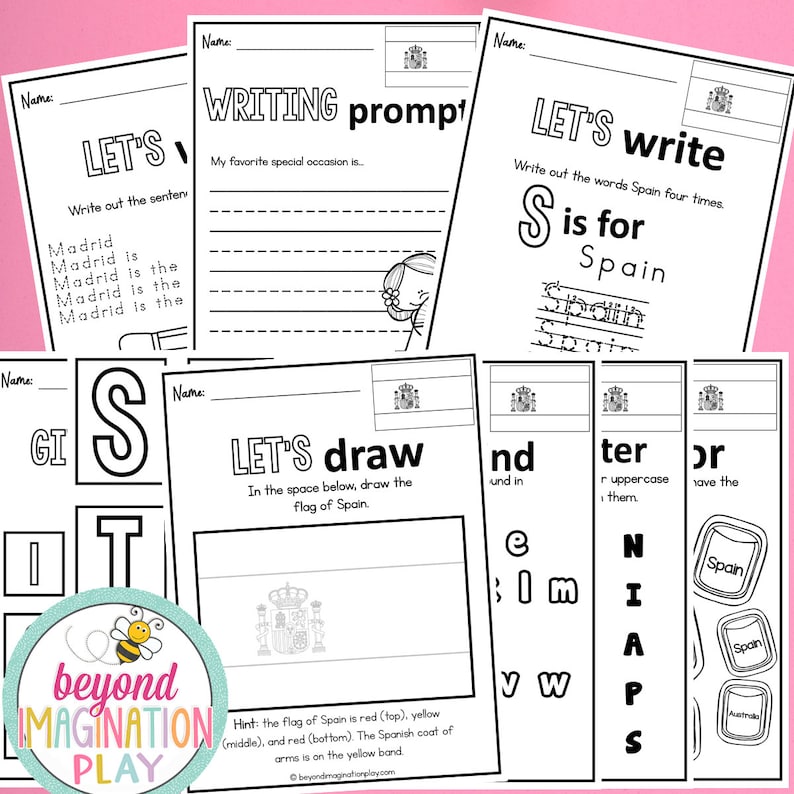 Spain Country Study *BEST SELLER* Comprehension, Activities + Play ...
