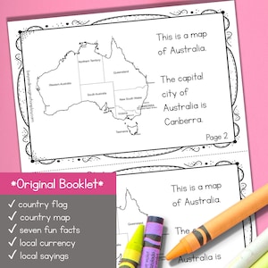 ORIGINAL Australia Country Study | Instant Digital Download | Printable ...