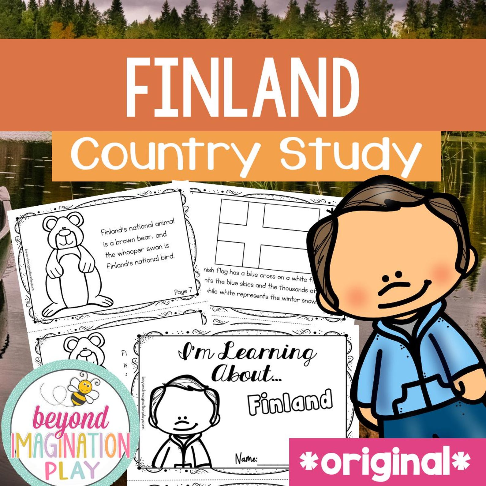 ORIGINAL Finland Country Study | Instant Digital Download | Printable ...