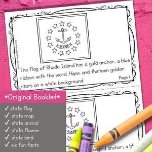 50 States Project | Rhode Island Facts Activities Worksheets Reading ...