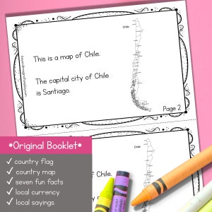 ORIGINAL Chile Country Study Instant Digital Download Printable ...