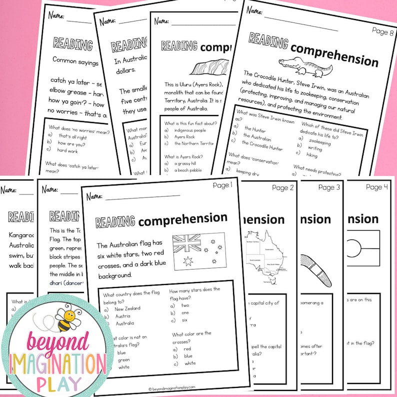 ORIGINAL Australia Country Study | Instant Digital Download | Printable ...