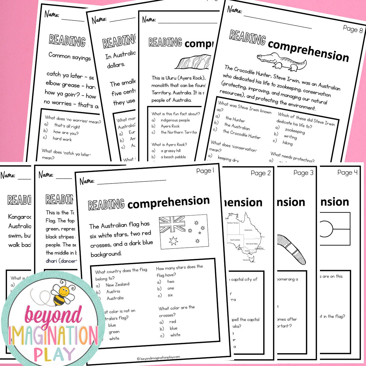 ORIGINAL Australia Country Study | Instant Digital Download | Printable ...