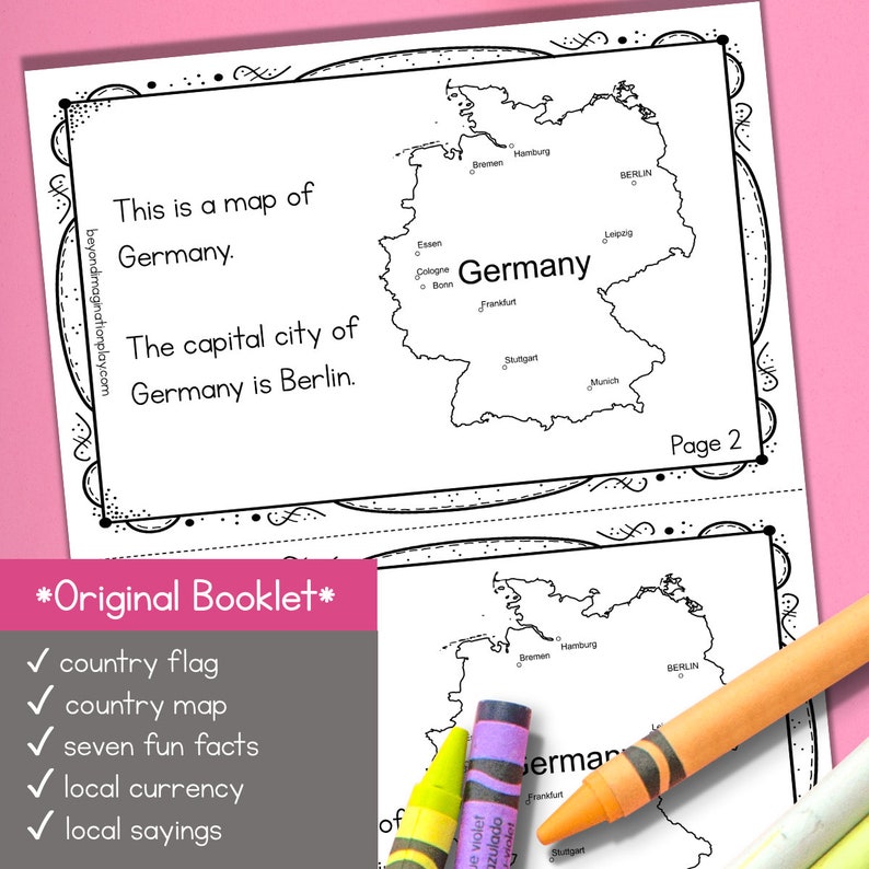 Germany Country Study | Instant Digital Download | Printable Activity ...