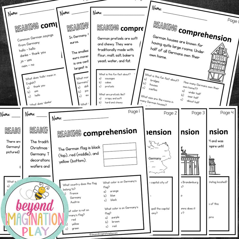 Germany Country Study | Instant Digital Download | Printable Activity ...