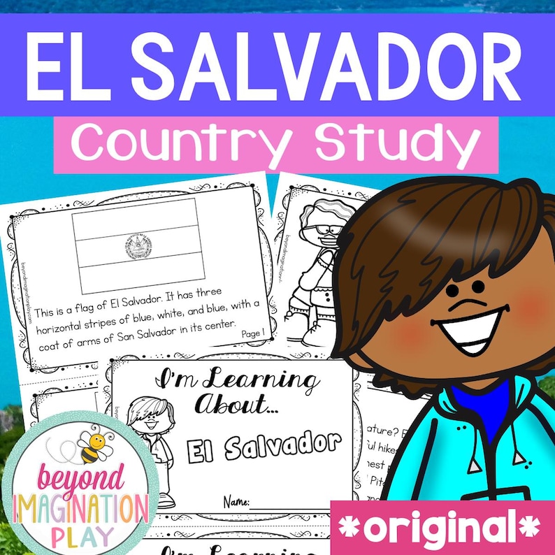 El Salvador Country Study Worksheets | Printable Geography Fun ...