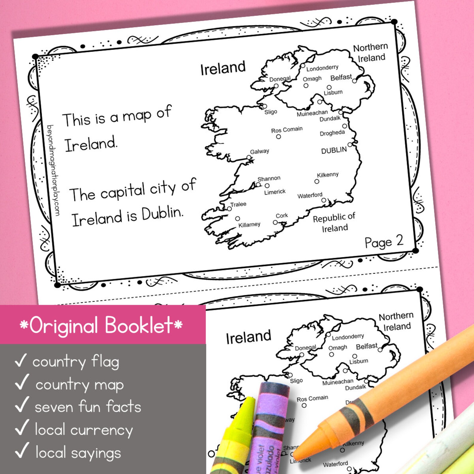 ORIGINAL Ireland Country Study | Instant Digital Download | Printable ...