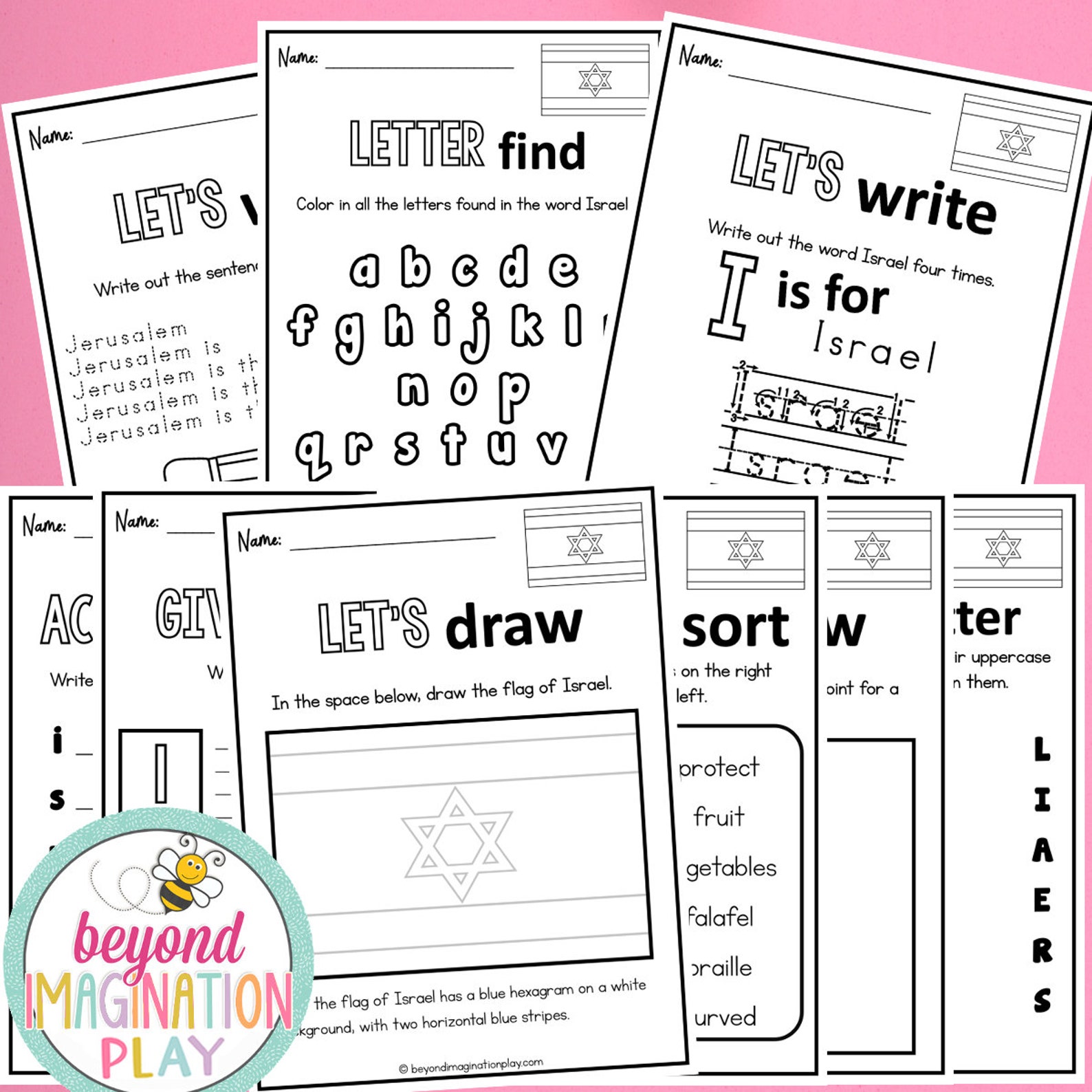 DELUXE Israel Country Study *BEST SELLER* Comprehension, Activities ...