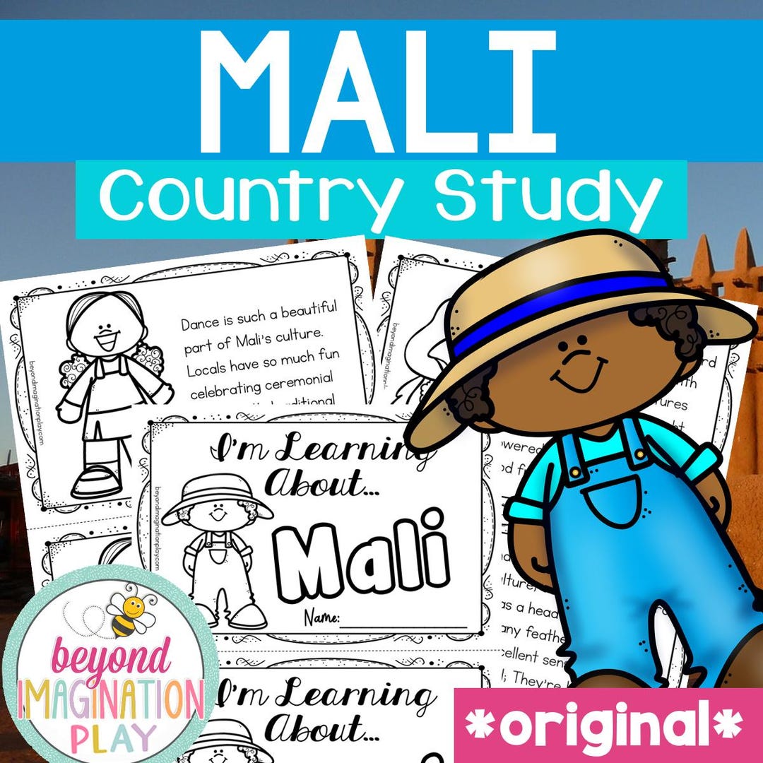 Mali Country Study Worksheets | Printable Geography Fun Activities for ...