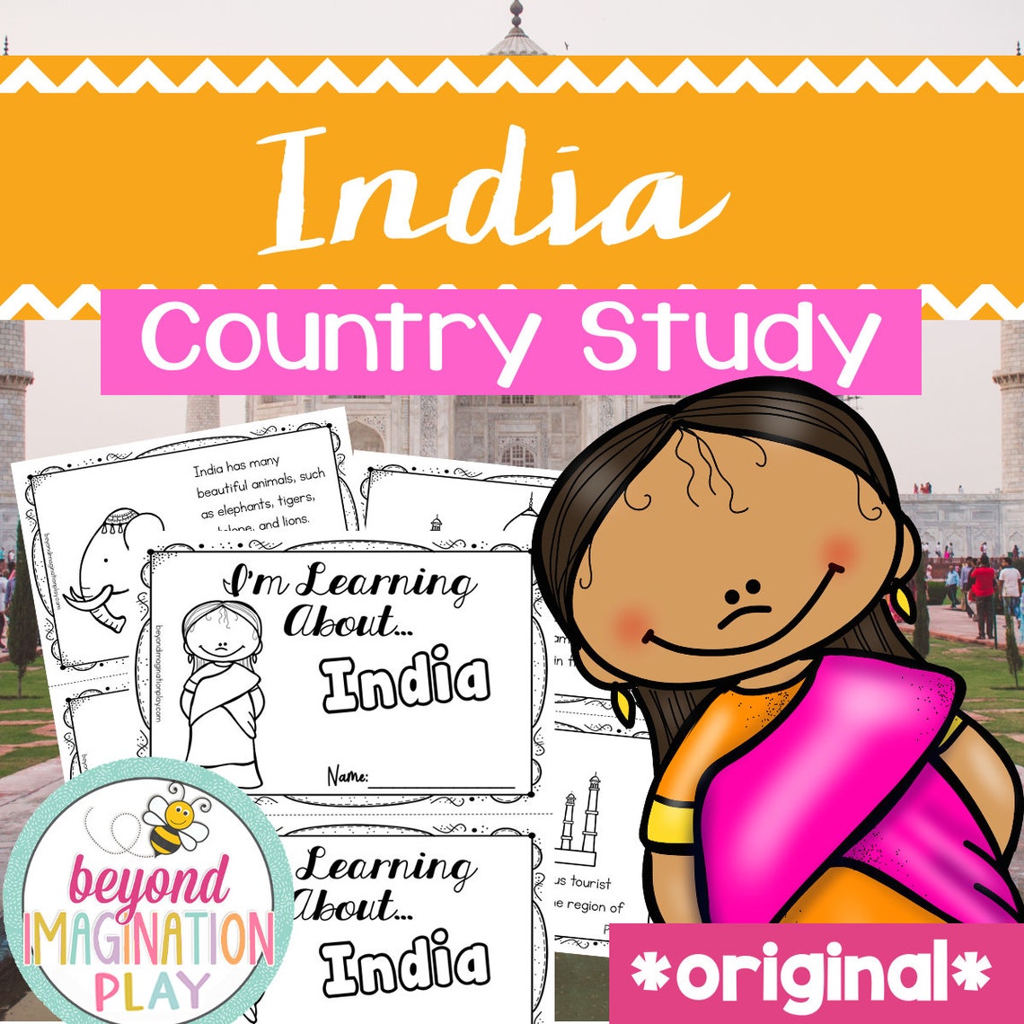 ORIGINAL India Country Study Instant Digital Download Printable ...