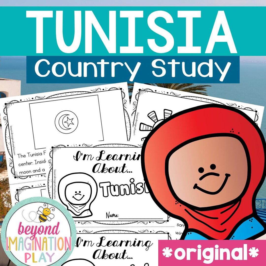 Tunisia Country Study Worksheets | Printable Geography Fun Activities ...