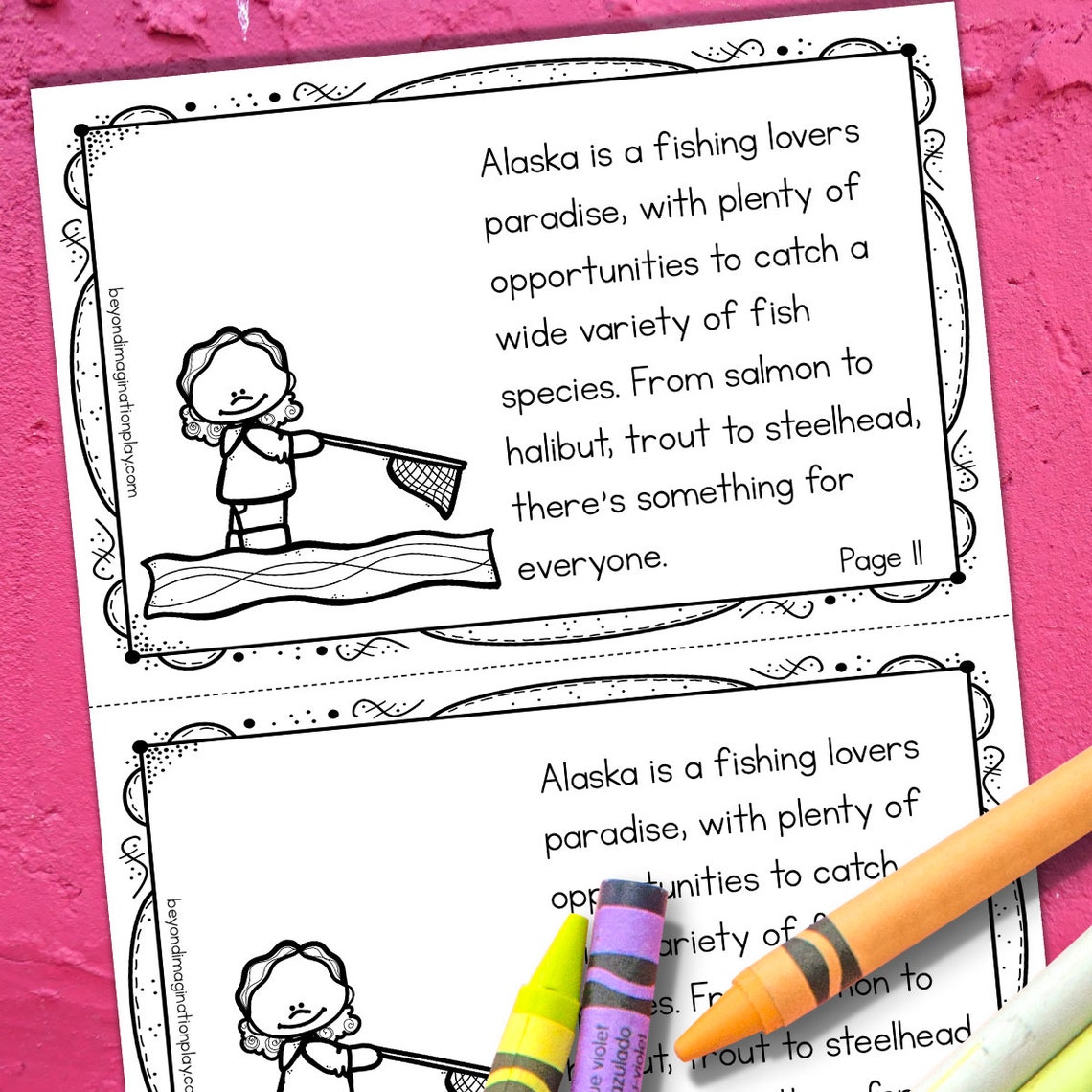 50 States Project | Alaska Facts Activities Worksheets Reading ...