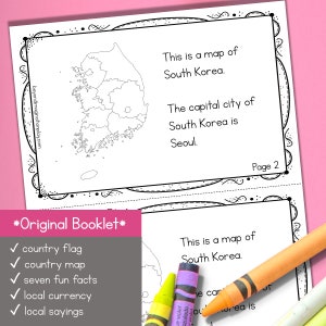 ORIGINAL South Korea Country Study | Instant Digital Download ...