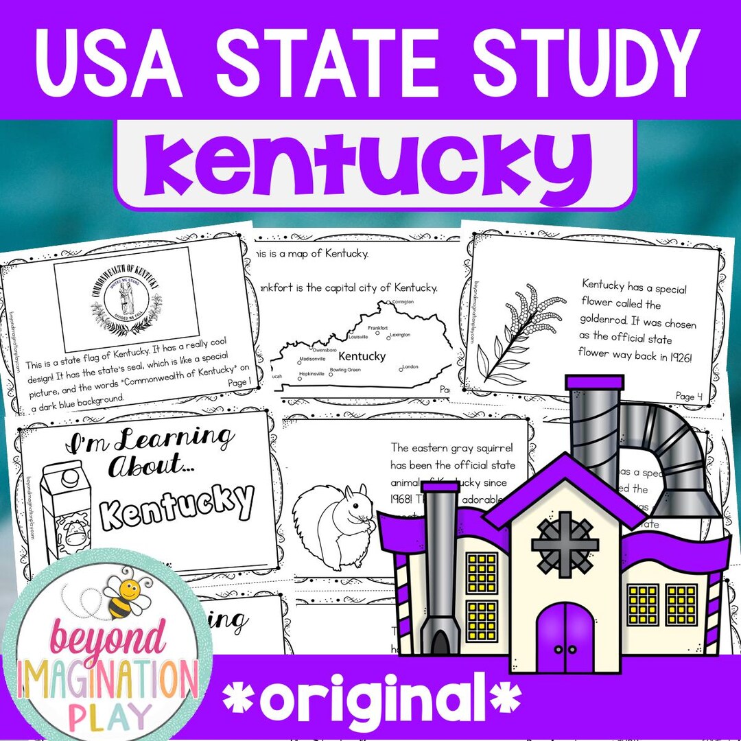 Kentucky State Study Worksheets | 50 States Activities for Kids ...