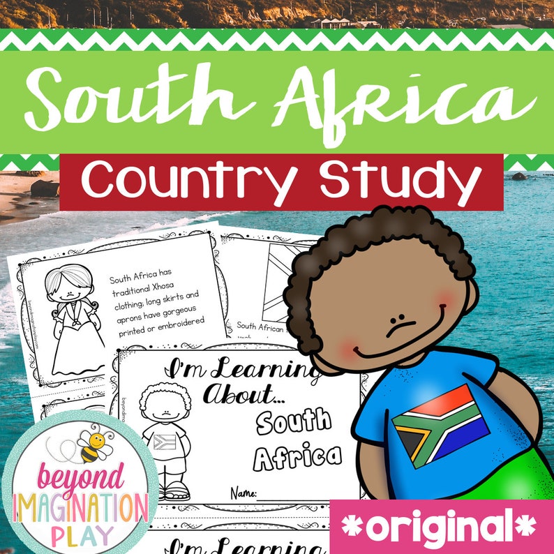ORIGINAL South Africa Country Study Instant Digital Download Printable ...