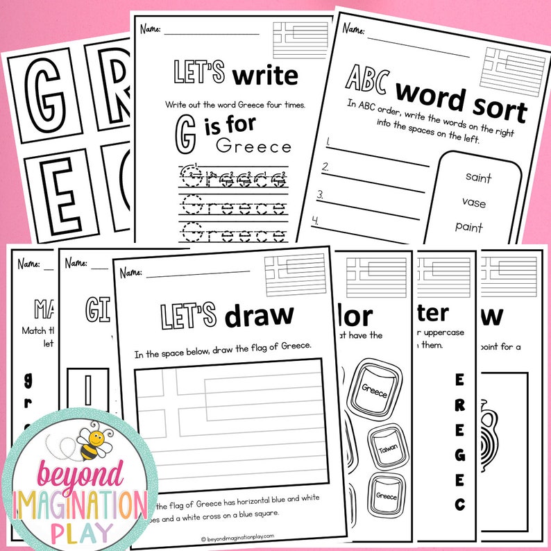 Greece Country Study *BEST SELLER* Comprehension, Activities + Play ...
