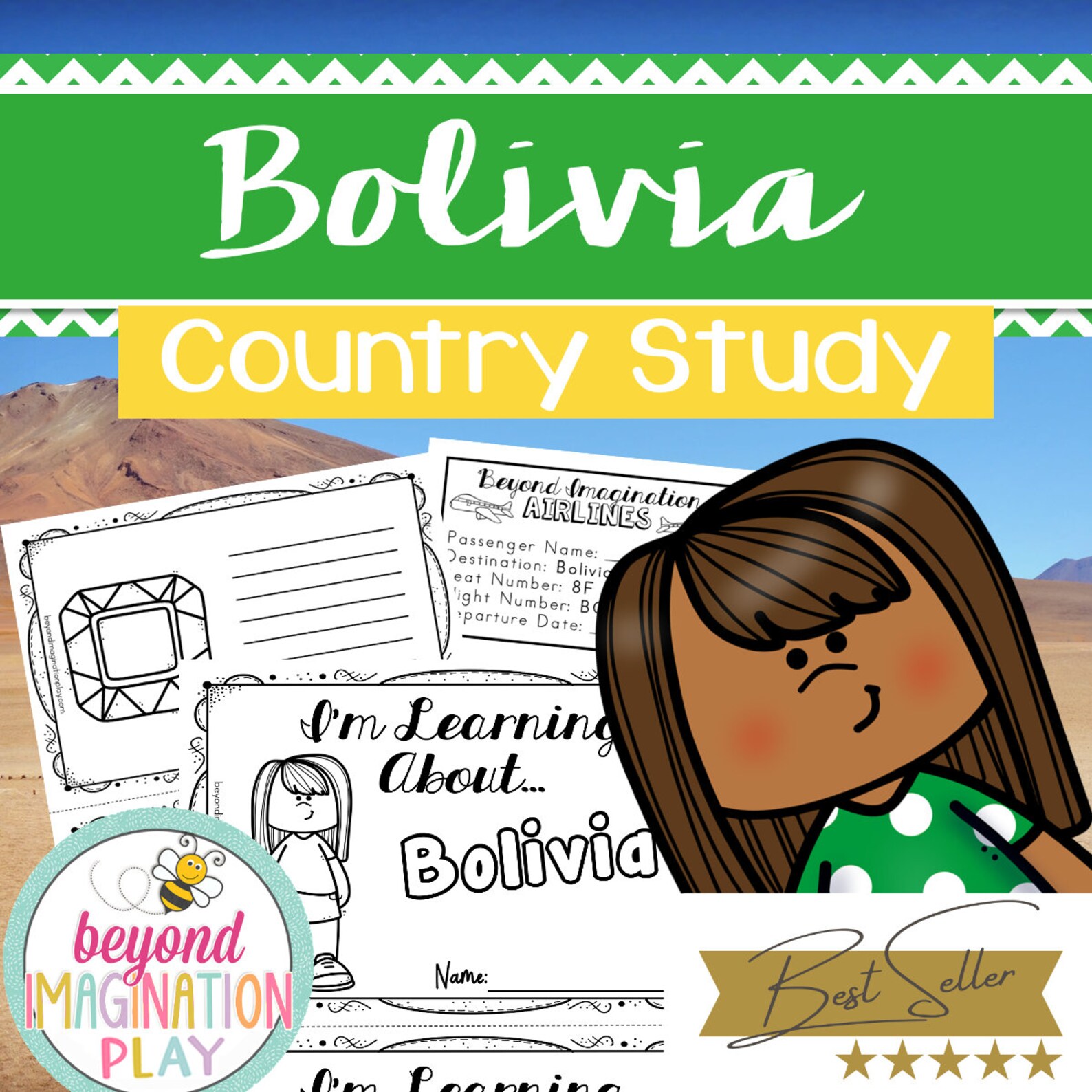 Bolivia Country Study | Instant Digital Download | Printable Activity ...