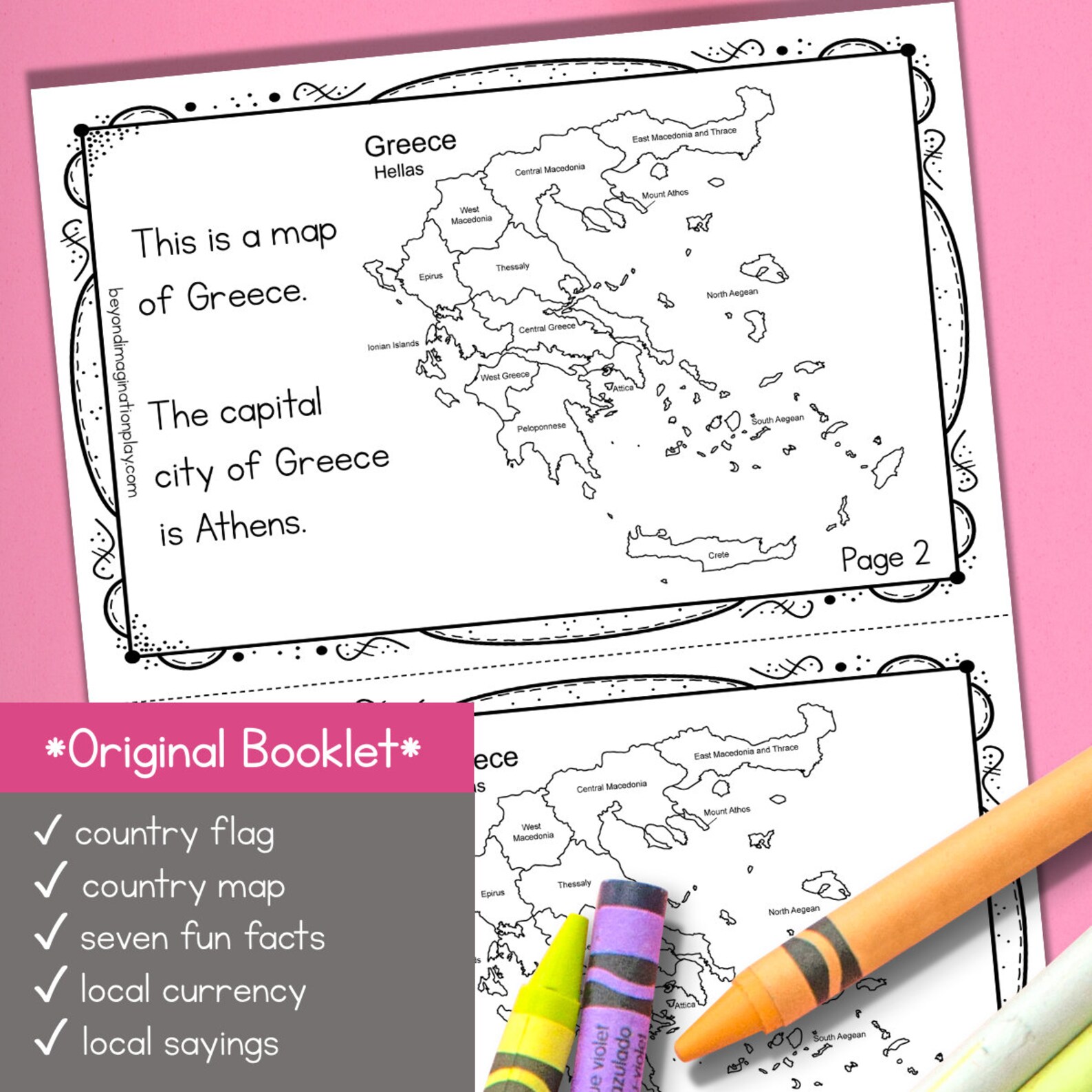 Greece Country Study *BEST SELLER* Comprehension, Activities + Play ...