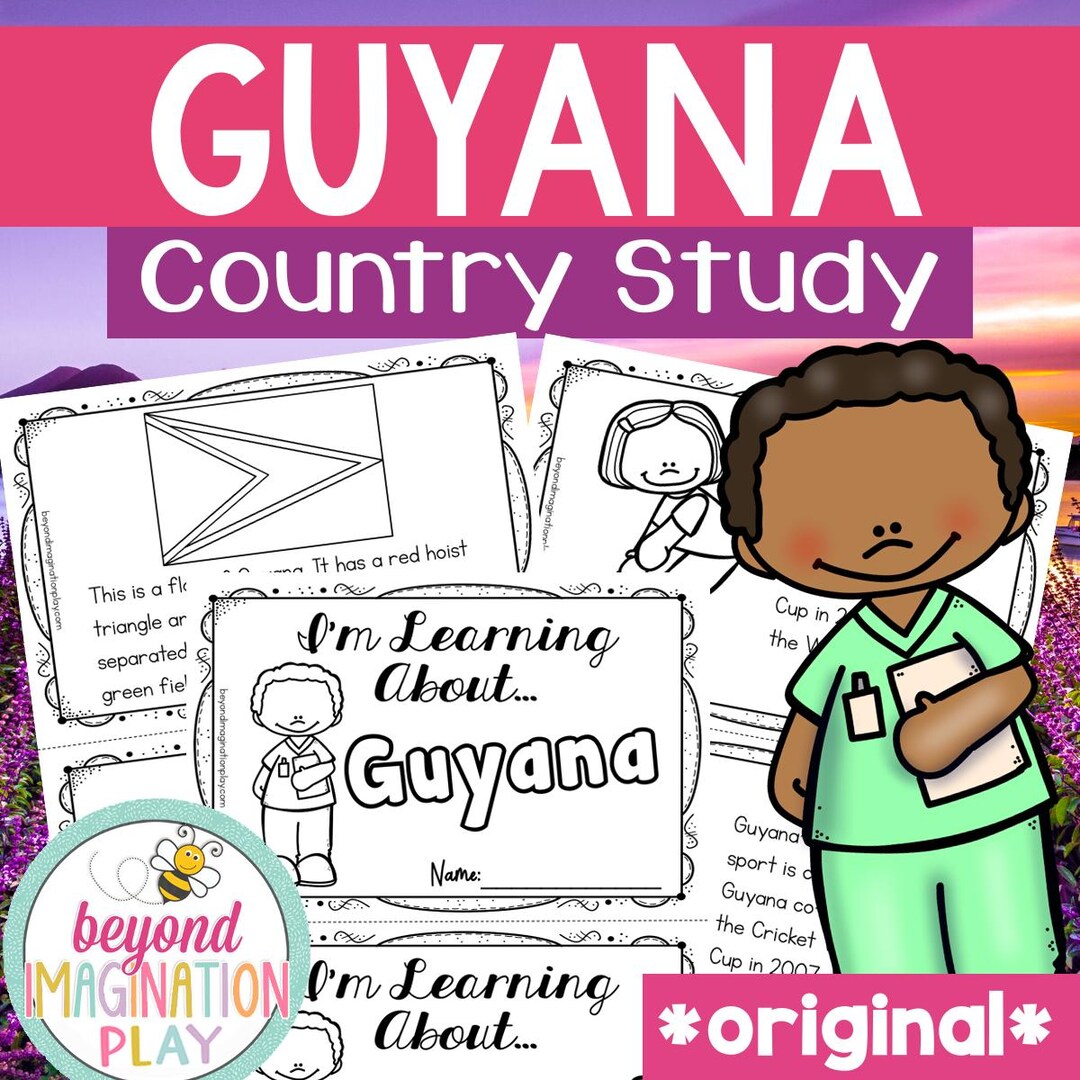 ORIGINAL Guyana Country Study | Instant Digital Download | Printable ...