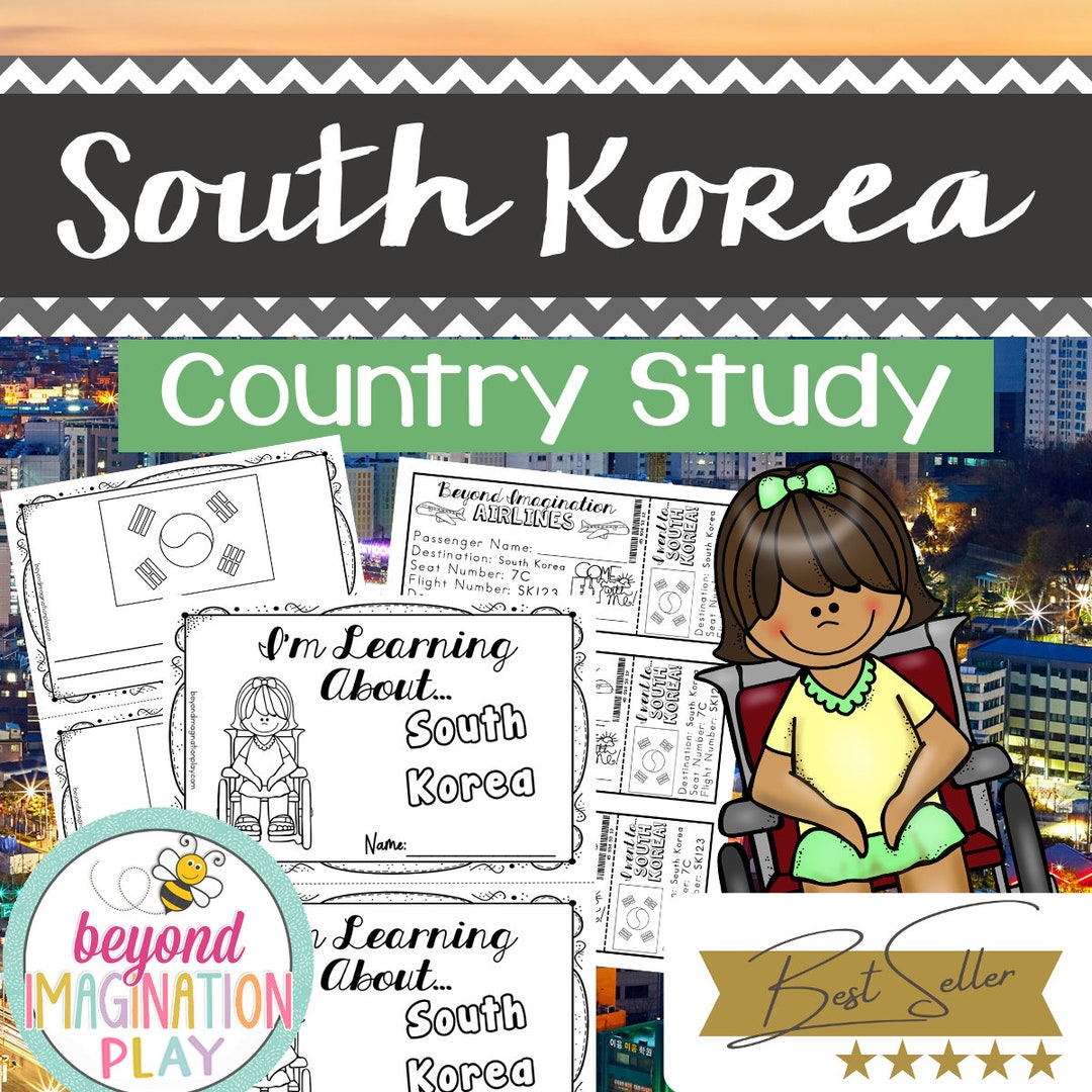 South Korea Country Study: Fun Facts, Play Pretend Boarding Passes and ...