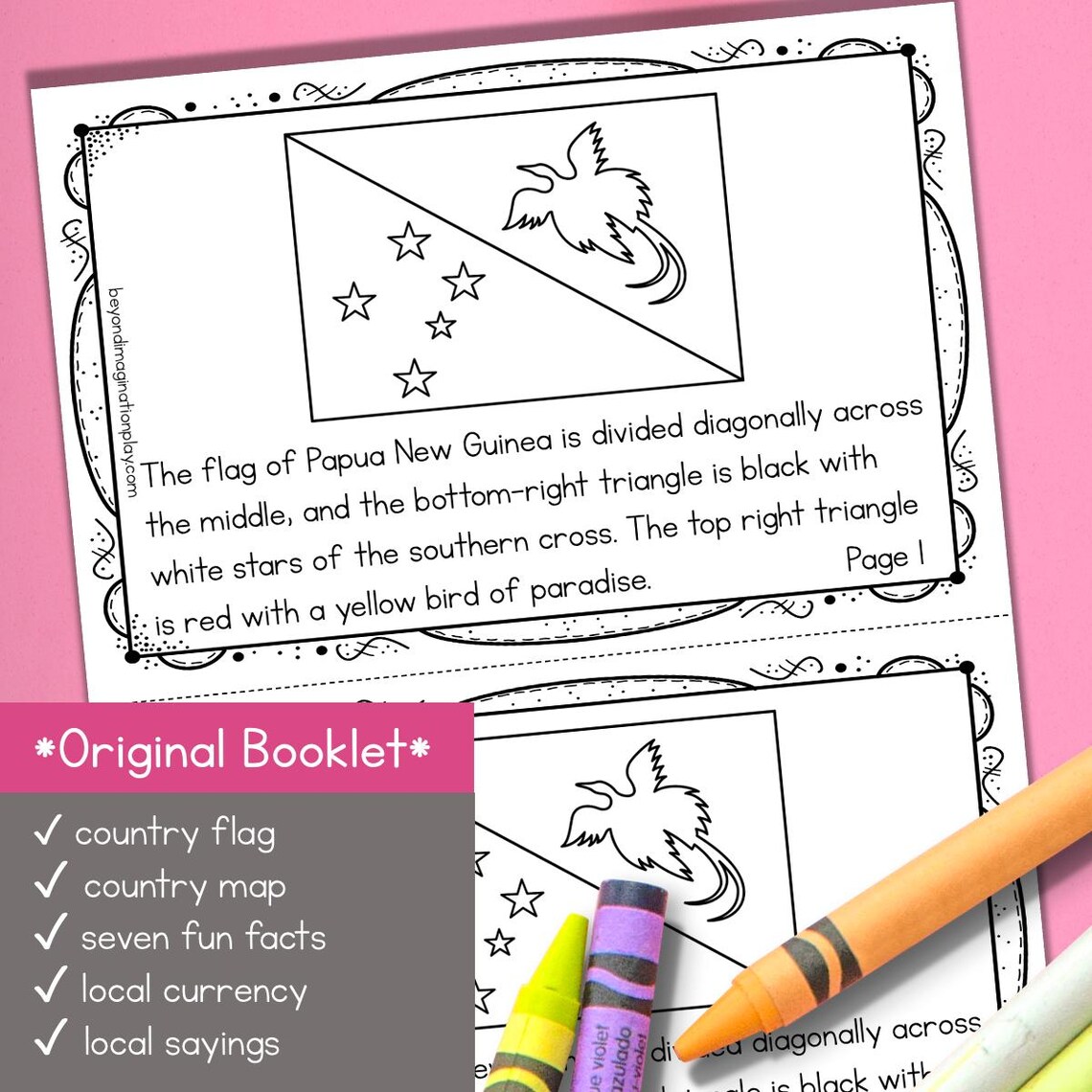 Papua New Guinea Country Study Worksheets | Printable Geography Fun ...