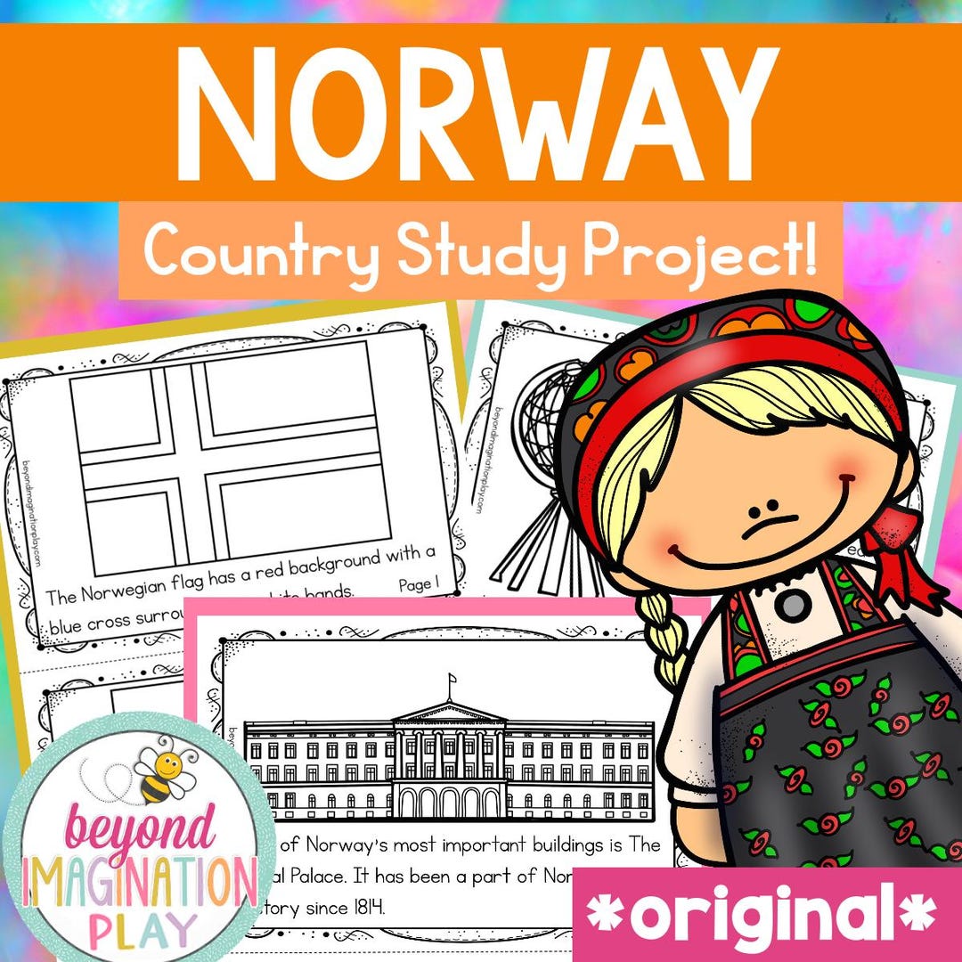 Norway Country Study Worksheets | Printable Geography Fun Activities ...