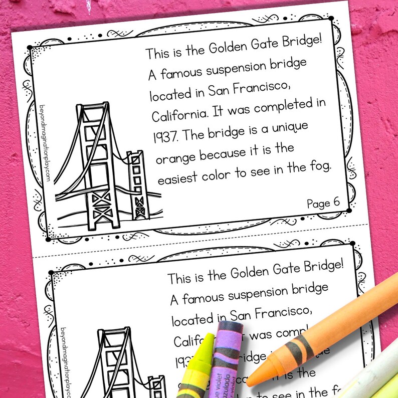 50 States Project | California Facts Activities Worksheets Reading ...