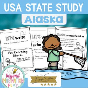 50 States Project | Alaska Facts Activities Worksheets Reading ...