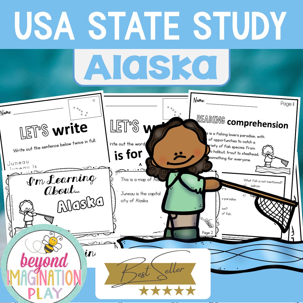 50 States Project | Alaska Facts Activities Worksheets Reading ...
